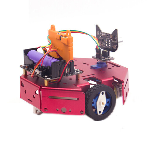 KittenBot Robot: bit Patrol Line Obstacle Avoidance Smart Robot DIY Kit With Microbit Expanding ...