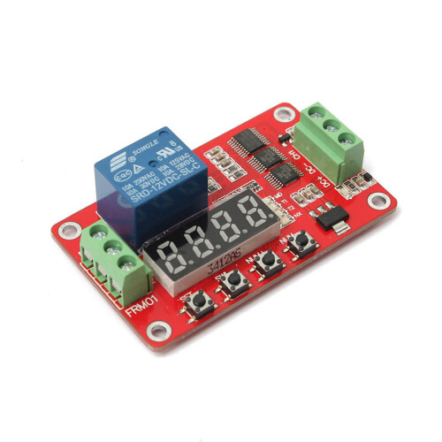 5pcs FRM01 12V 1 Channel Multifunction Relay Module Loop Delay Timer Switch Self-Locking PLC ...