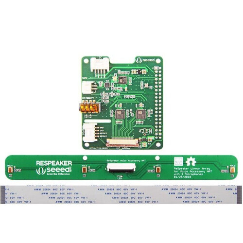 Respeaker 4 Mic Array Expansion Board AC108 ADC AC101 DAC 8 Channel GPIO for Raspberry Pi on OnBuy