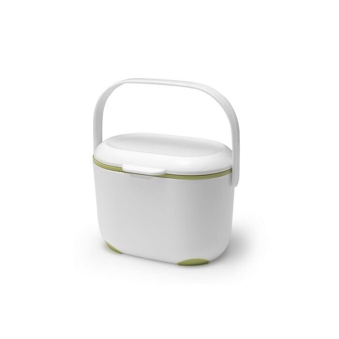 Addis Compost Caddy 2.5 Litre - White & Green on OnBuy