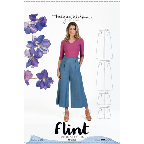 Megan Nielsen Sewing Pattern Flint Pants Women XS-XL Trousers, Shorts ...