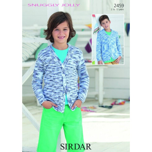 Sirdar Jolly Knitting Pattern 2459 Kids 2 - 13 Years Cardigans on OnBuy