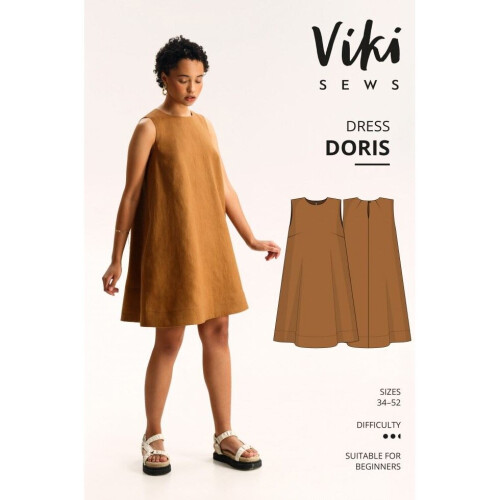 Vikisews Sewing Pattern Doris Dress Women UK 4-22 Dresses on OnBuy