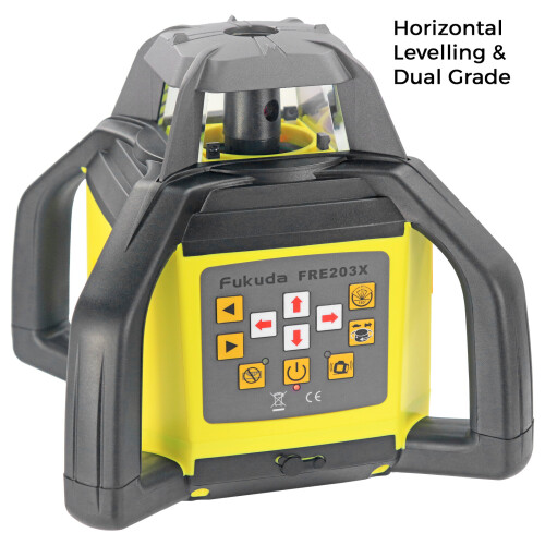 Fukuda FRE-203XR Laser Level Kit, Detector, Staff & Surveying Tripod on ...