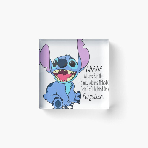 Acrylic Block lilo and stitch Cube Art Prints Gifts 6 x 6 inch on OnBuy