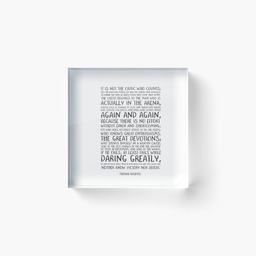 Acrylic Block Motivational quote, Quote Printable art, Office quote ...