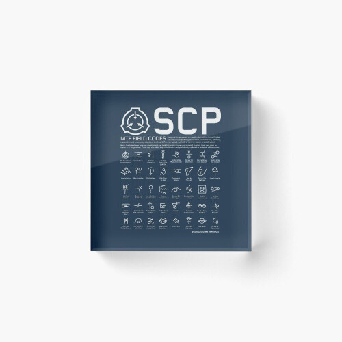 Acrylic Block SCP MTF Field Codes by ToadKing07 Cube Art Prints Gifts 6 ...