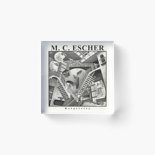 Acrylic Block M.C. Escher - Relativity - Staircases. Relativity by ...