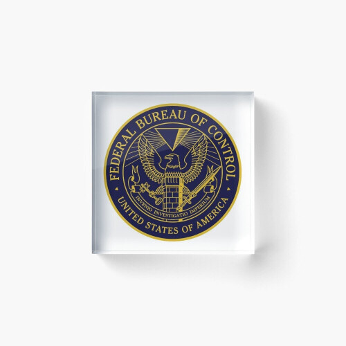 Acrylic Block Federal Bureau of Control Control Game Logo Clean Logo ...