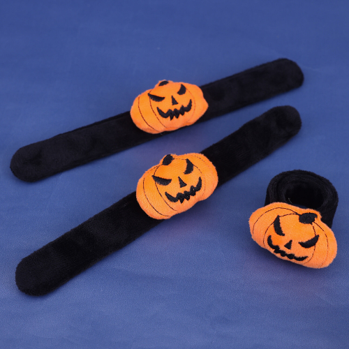 3pcs Girls Halloween Slap Ring Ghost Bracelet Funny Spider Pumpkin Pat ...