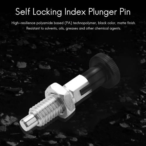 2x M10 Stainless Steel Self Locking Index Plunger Pin With Self Locking ...