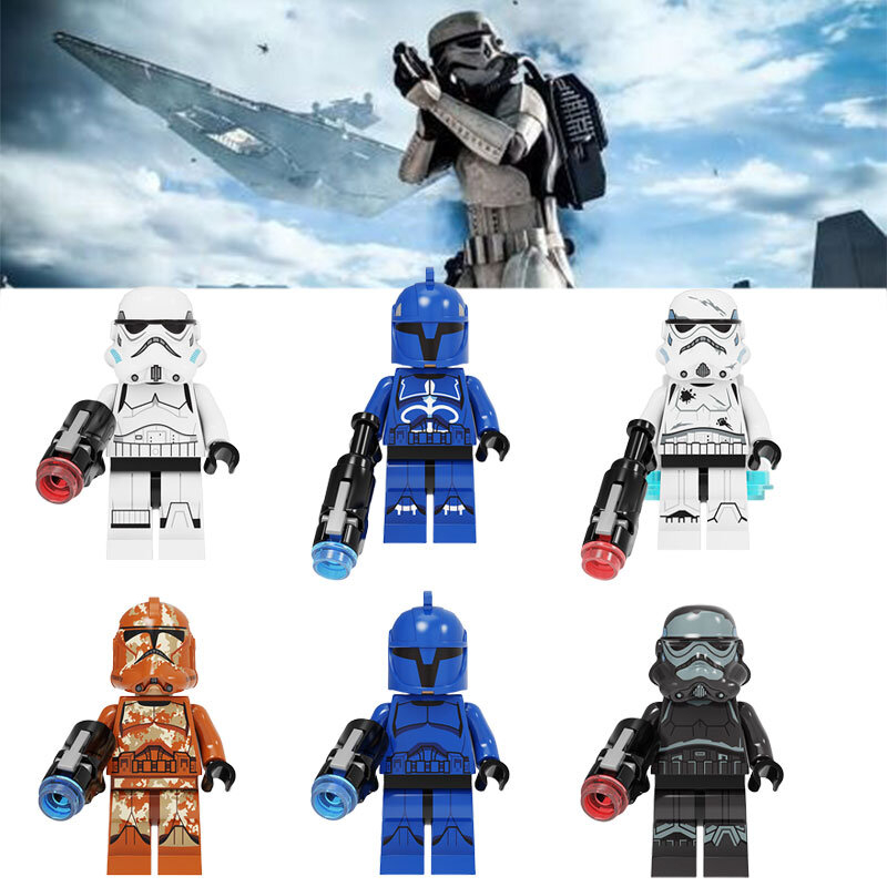 Wars Star Senate Commandos Clone Troopers Minifigures Toy Building ...