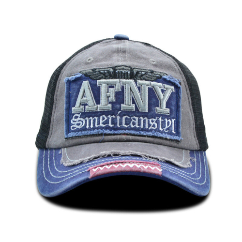 Mens Patch Embroidered Baseball Cap Hot Selling Matching Mesh Cap Big Head Circumference AFNY ...