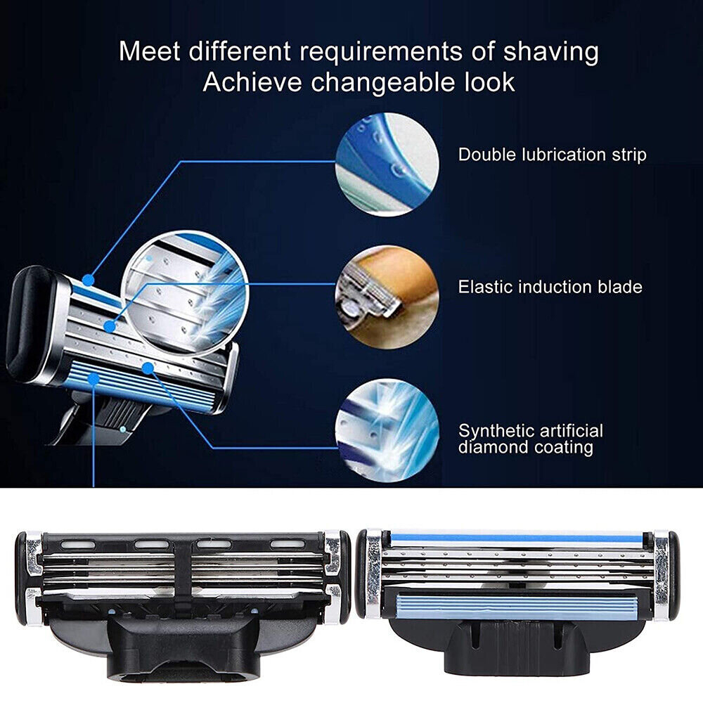 24PCS For Gillette Mach 3 Manual Razor Blades Replacement Blades on OnBuy