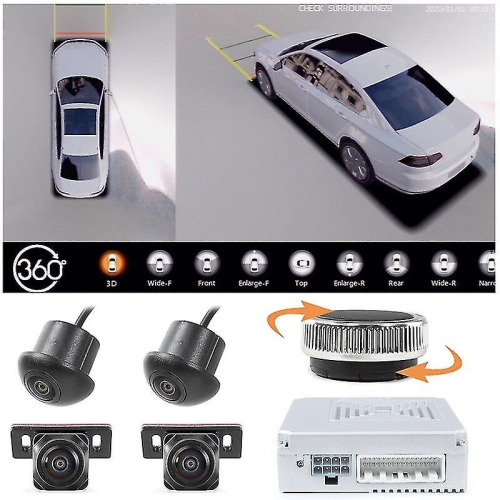 3d Panoramic Camera 360 Degree Car Svm Bird Eye Surround View Parking ...