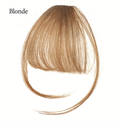 Synthetic Clip In Air Bangs Hair Extensions Wispy Bangs Neat Bangs With ...