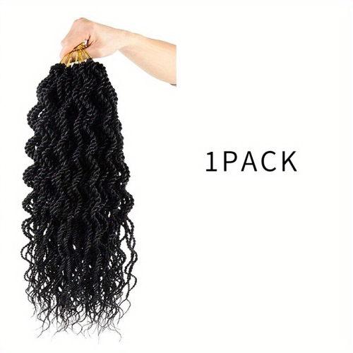 45 72 Cm Wavy Senegalese Twisted Crochet Woven Hair Extensions For ...