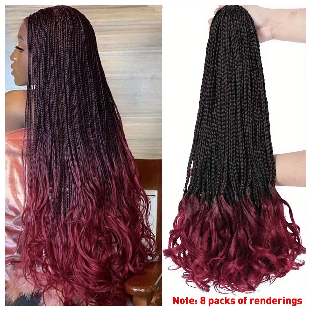 45 French Curl Crochet Braids Extensions 1 Packs Pre Looped Crochet ...