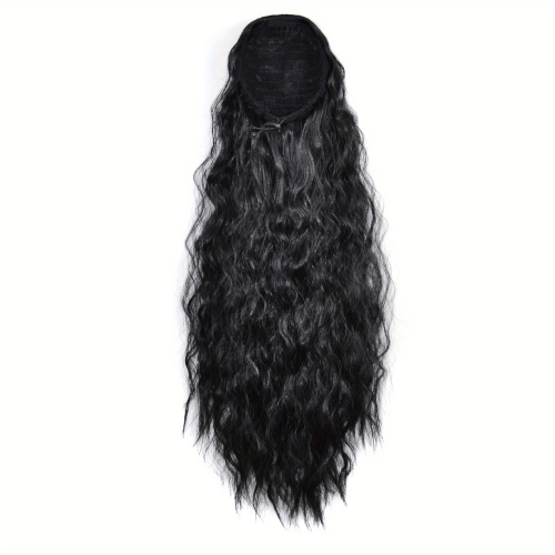 Long Curly Ponytail Extensions Synthetic Clip In Hair for Daily Use on ...