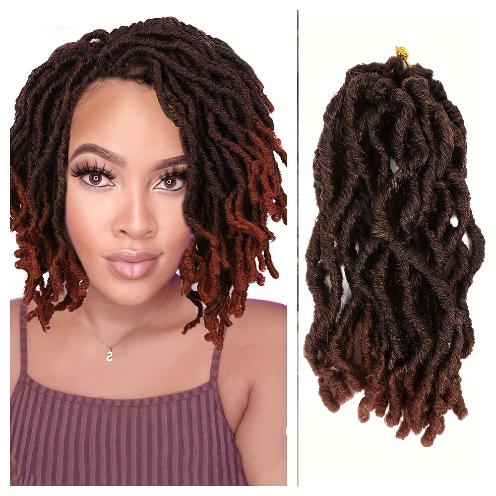 Faux Locs Crochet Hair 20 32 Cm Short Curly Dreadlocks For Women Pre ...