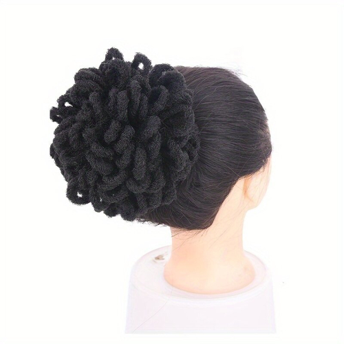 DreadLock Bun Afro High Puff Drawstring Ponytail Extensions Faux Locs ...