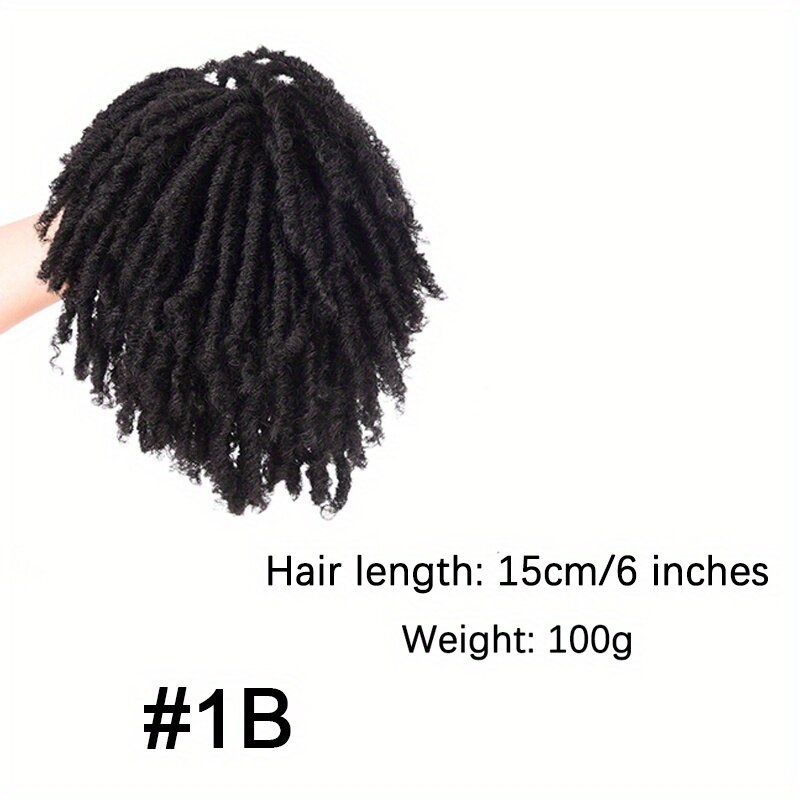15 24 Cm Dreadlock Hair Topper Wig With Clips In Synthetic Locs Braided ...