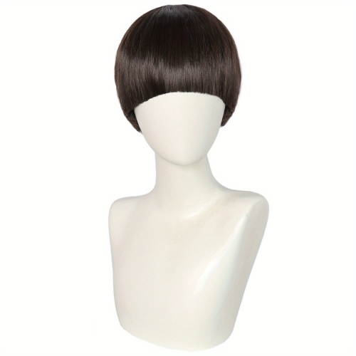 Synthetic Hair Short Wig 1960s Men Synthetic Bowl Cut Mushroom Wig ...