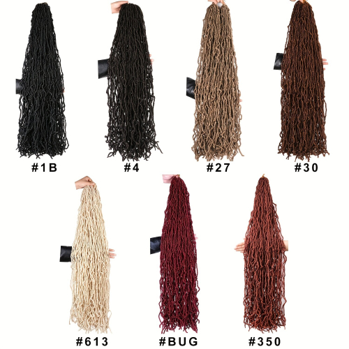45 72 60 96 91 44 Cm Soft Locs Crochet Hair Extensions Natural Curly ...