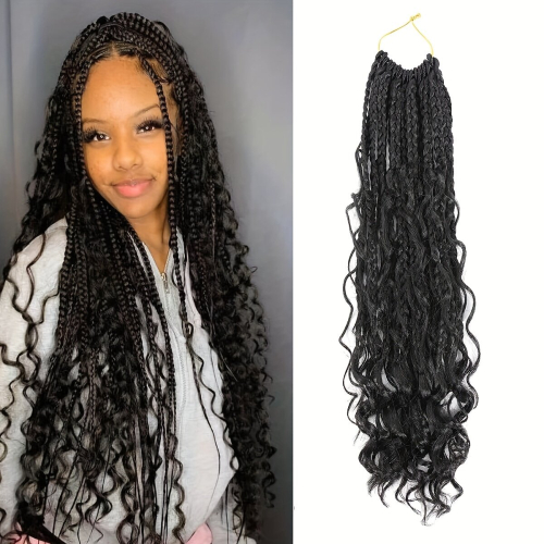 45 72 Cm Boho Box Braids 1 Pack 14 Strands Goddess Box Braids Crochet ...