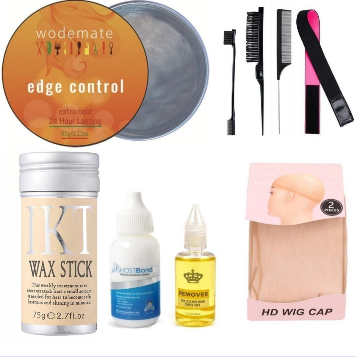 Hair Styling Tool Hair Wax Stick Edge Control Lace Melting Tape HD Wig ...