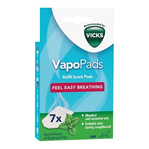 Vicks VapoPads Menthol - Scented Pads with Essential Oils - Pack of 1 ...