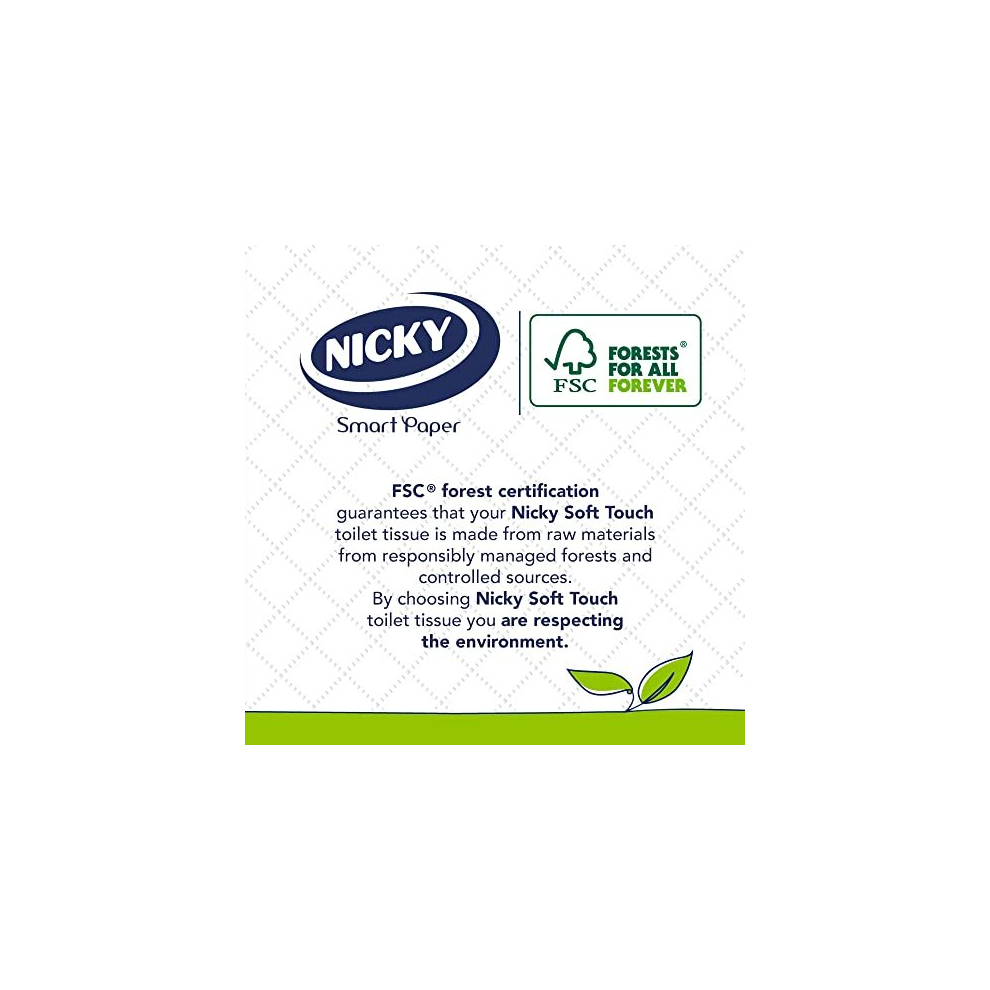 Nicky Soft Touch Toilet Tissue |Extra Value Pack ? 32 Rolls of Extra ...