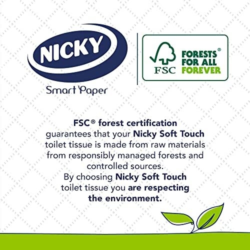 Nicky Soft Touch Toilet Tissue |Extra Value Pack ? 32 Rolls of Extra ...
