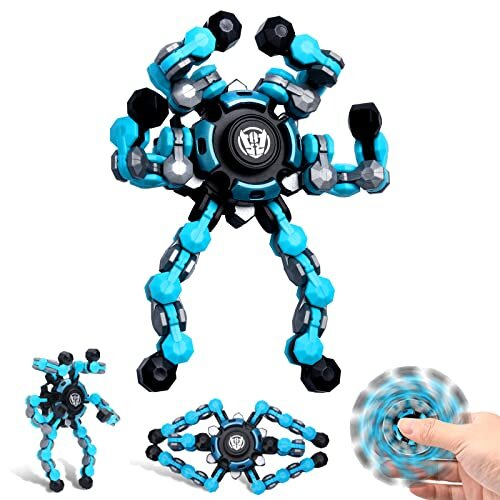NEW Transformable Sensory Fidget Spinner Toy, Funny DIY Spin Top Hand ...