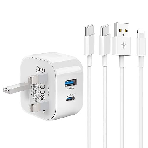 iPad Charger Cable and Plug Apple iPad USB C Fast Charger and Plug for ...