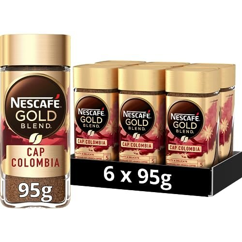 Nescafe Gold Blend Origins Cap Colombia Instant Coffee 95g, Pack of 6 ...
