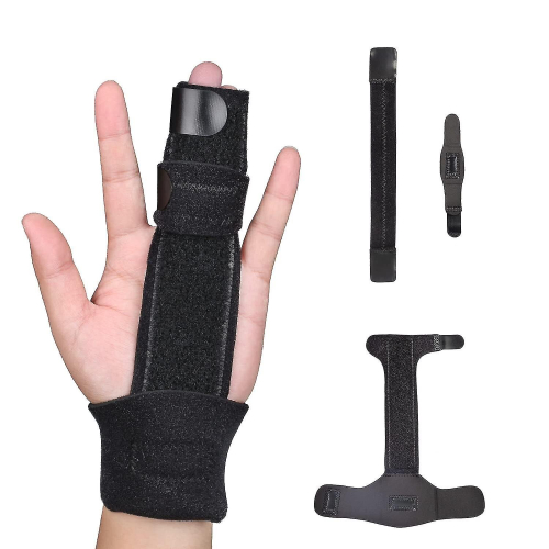 Adjustable 2 Finger Stabilizer Splint With Trigger, Metal Immobilizer ...