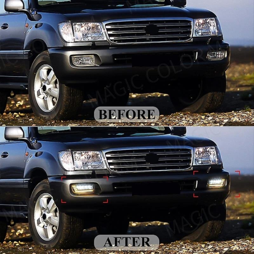 Led Fog Lights For Toyota Land Cruiser 100 Lc100 Uzj100 Fzj10 1998-2008 Car Drl Turn Signal ...