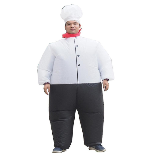 Chef Inflatable Costume Blow Up Suit Adult Fun Cosplay Fancy Dress For ...