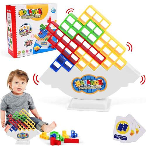 Stacking Blocks Tetris Balance Game - Board Games for Kids Adults on OnBuy