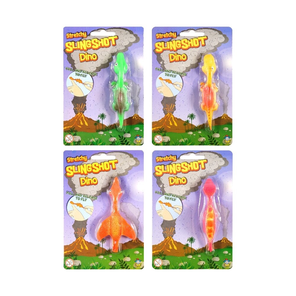 (2) Children Kids Stretchy Slingshot Dino Novelty Catapult Party ...