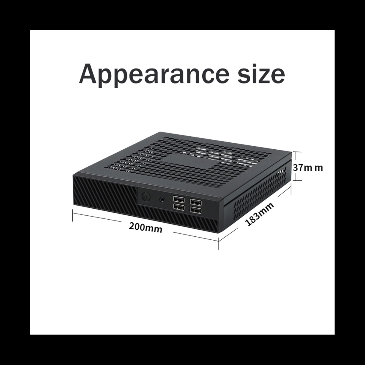 DX01 Mini ITX Desktop Computer Chassis Thin Half Height Computer ...