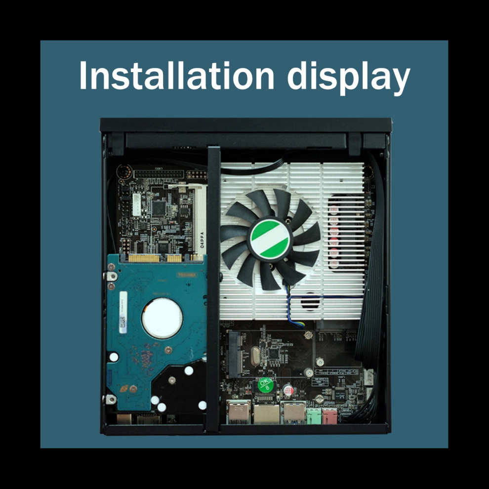 DX01 Mini ITX Desktop Computer Chassis Thin Half Height Computer ...