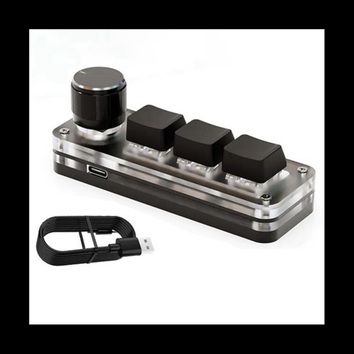 Macropad Gaming Custom Programming Knob Keypads 3 Keys For Photoshop On Onbuy