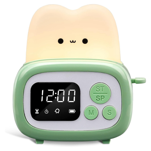 Timer Clock Toaster Lamp,Cute Night Light with Time Management Tool And ...
