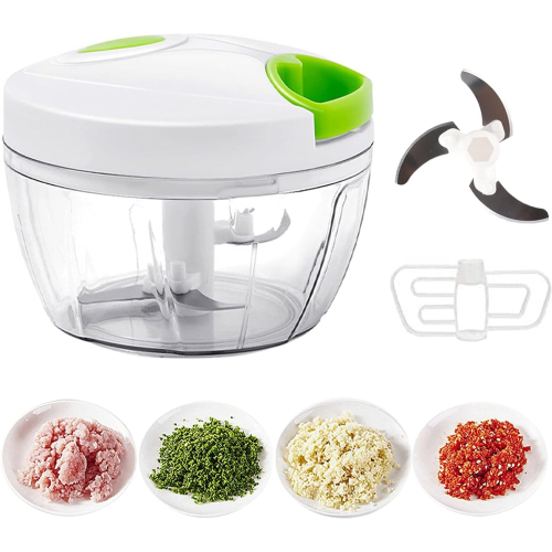 Manual food chopper, compact and powerful hand-pull chopper mixer for ...