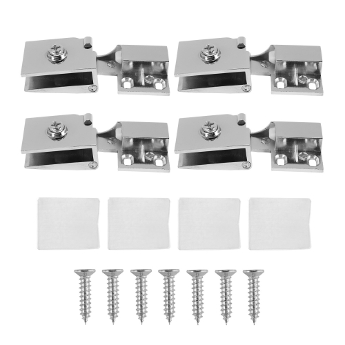 Spactz 4 Pack Glass Door Hinges Glass Cabinet Door Hinge Glass Wine ...