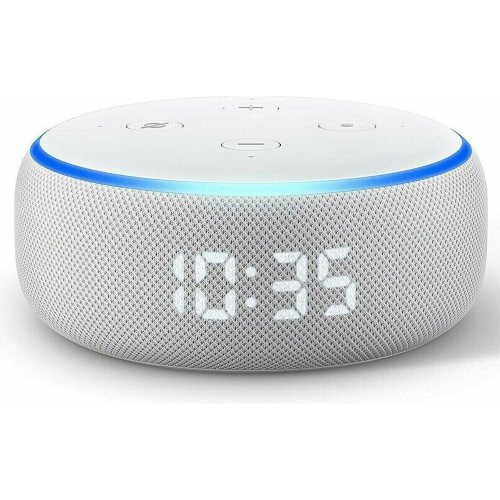 Amazon Echo Dot (3rd Gen) 3rd Generation Smart Speaker with Clock Screen - Sandstone on OnBuy