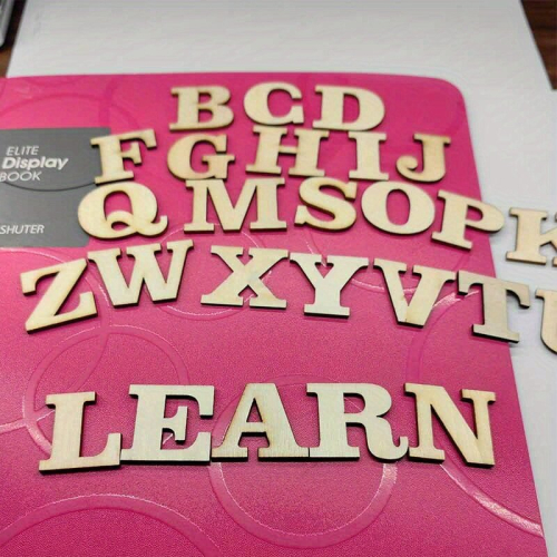 26pcs set Letter Shaped wooden For Learn And Spell School Supplies Back ...
