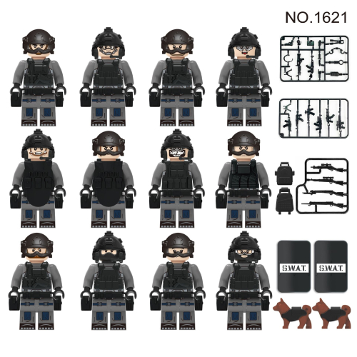 British Bobcat Special Police Black Military Police Small Particle ...